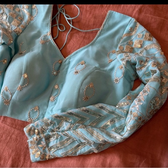 Lehengas | Sky Blue Lehenga For Indian Wedding | Poshmark